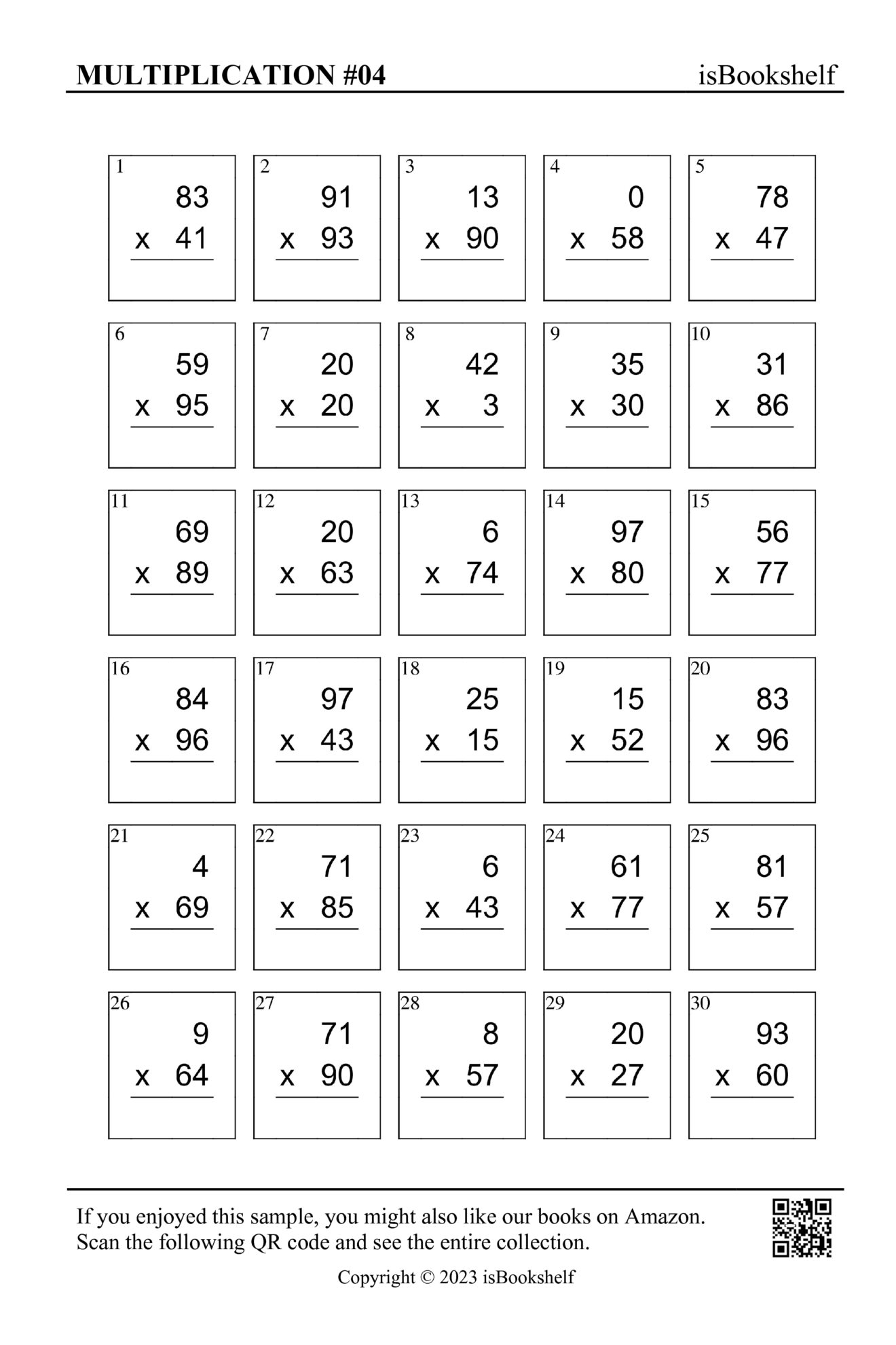 Free downloads - Math - Multiplication and division - isBookshelf